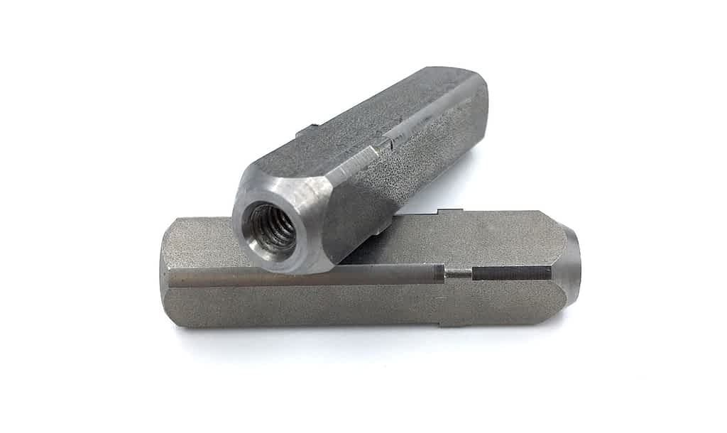 Custom Internally Threaded Square Pins - 12L14 Steel Material - Custom ...