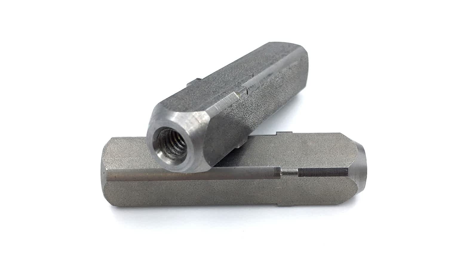 Custom Internally Threaded Square Pins - 12L14 Steel Material - Custom ...